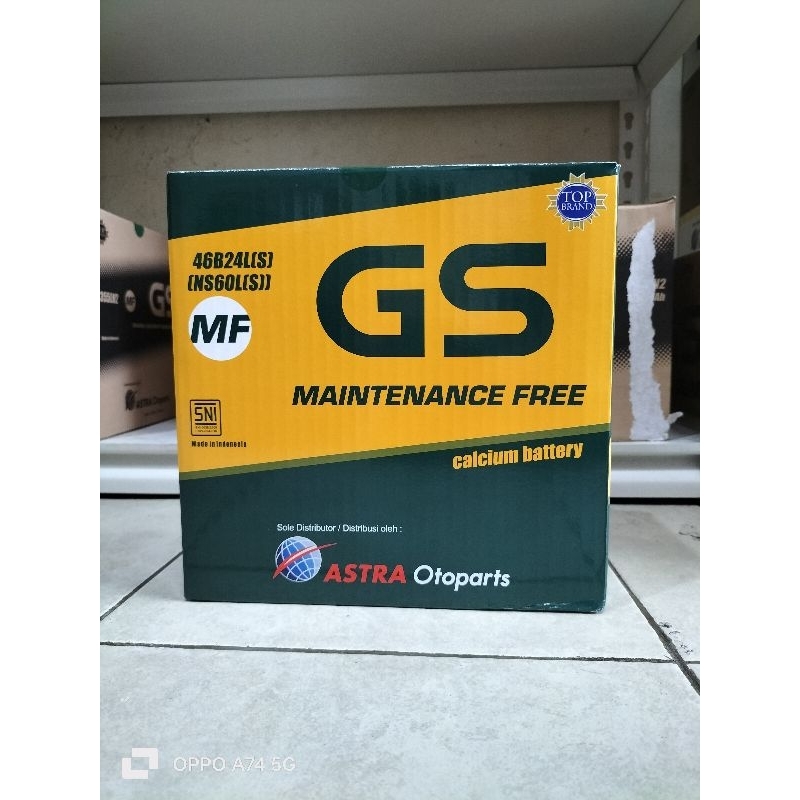 Jual Aki Mobil GS Astra MF Aki kering NS60LS / 46B24LS untuk CRV, HRV, VIOS, YARIS, CIVIC ...
