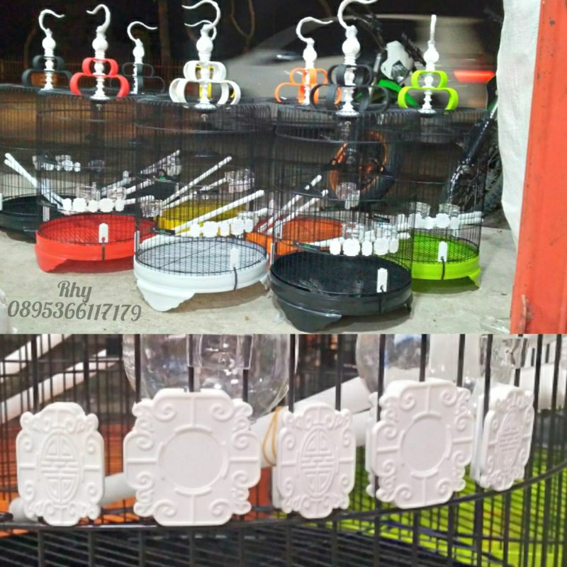 Jual sangkar atau kandang besi jumbo bulat diameter42 D42 kacer murai ...