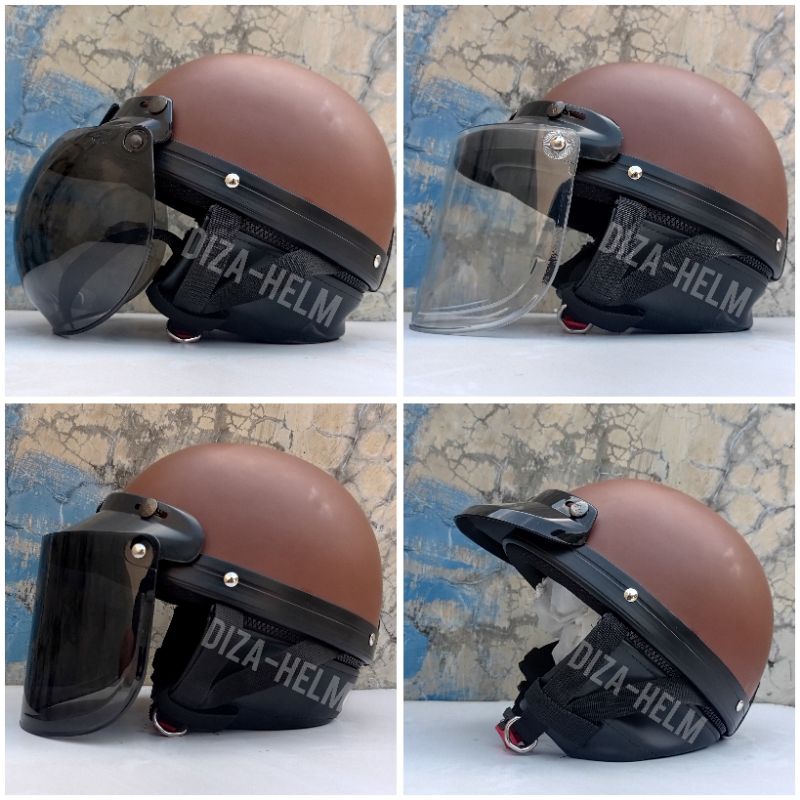 Jual Helm Chips cetok polos | Shopee Indonesia