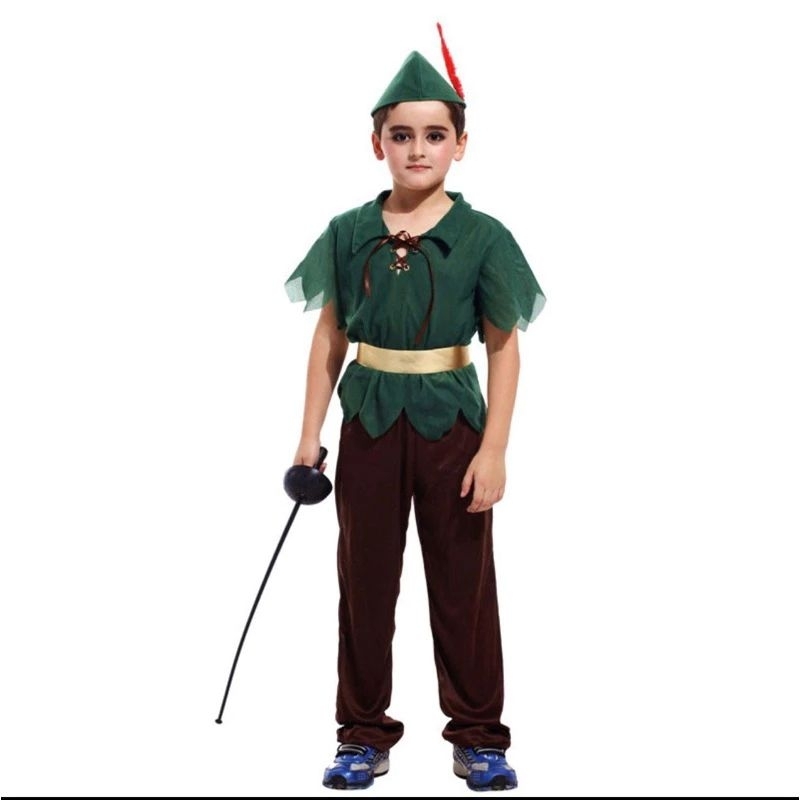 Jual archer robin hood pater pan costume boy | kostum pemanah anak laki ...