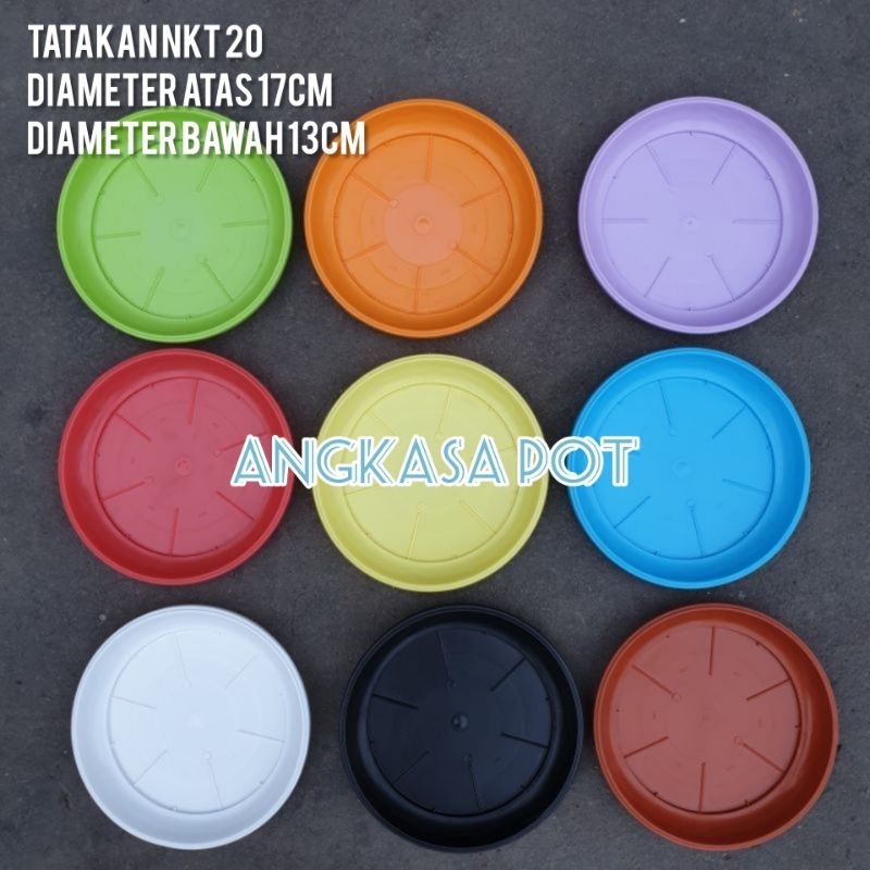 Jual TATAKAN NKT 20 Alas Pot ukuran 20 Alas pot bunga Bagus Murah Tebal | Shopee Indonesia