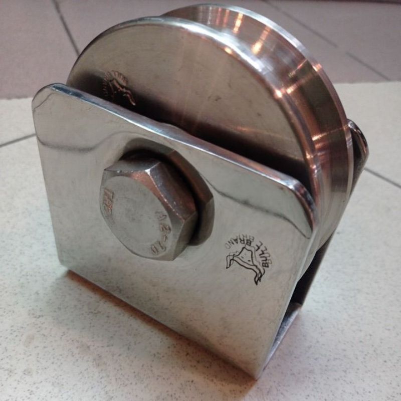 Jual roda pintu pagar/roda pintu gerbang stainless SUS 304 diameter 4 ...