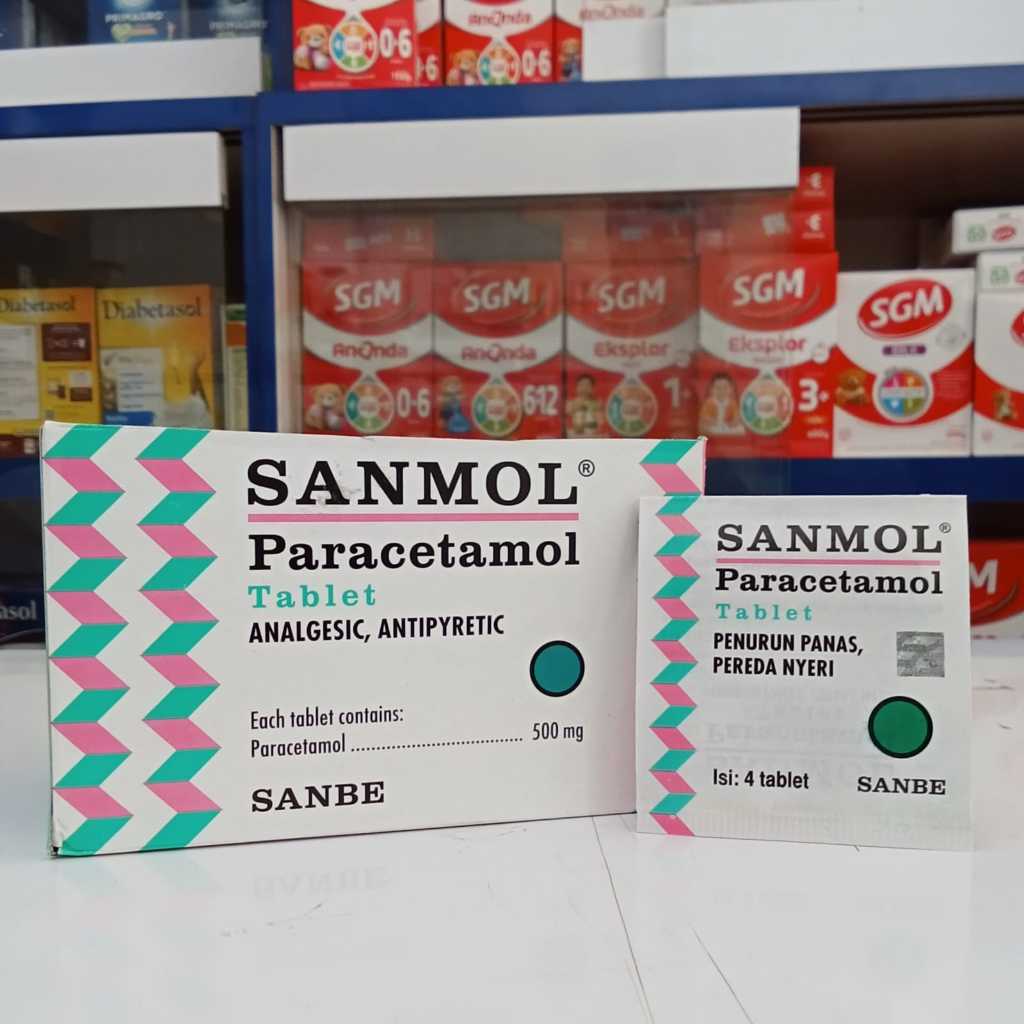 Jual SANMOL Paracetamol isi 4 tablet | Shopee Indonesia