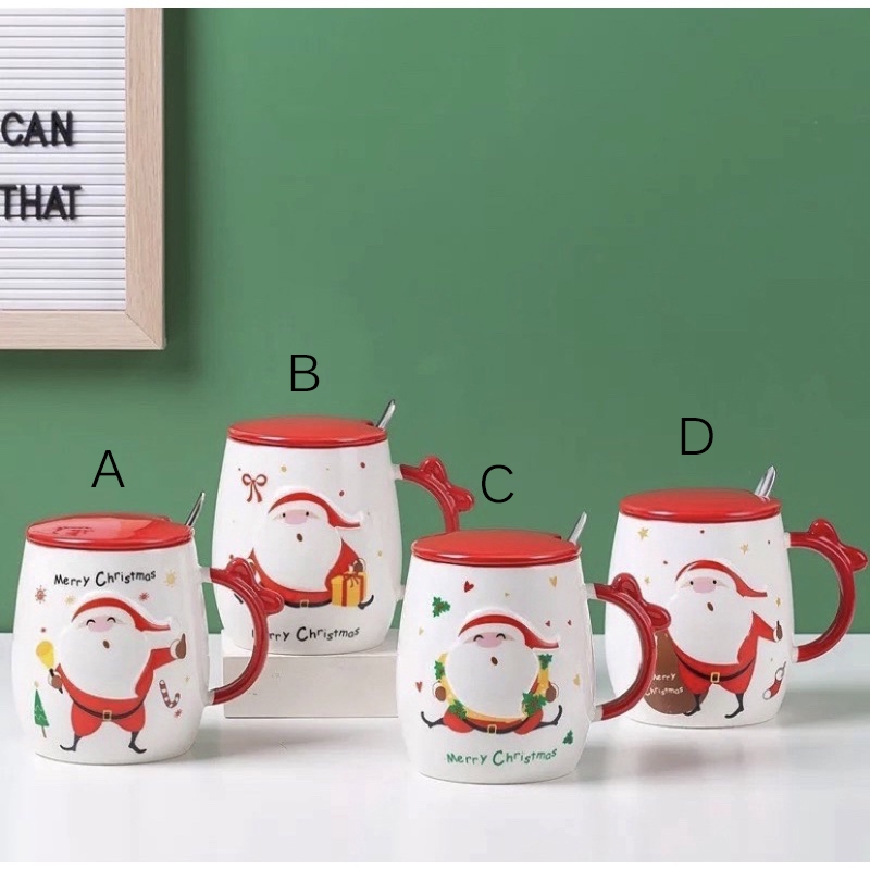 Jual Gelas Santa Ho ho ho Mug 4 Pilihan Motif / christmas gift / kado ...
