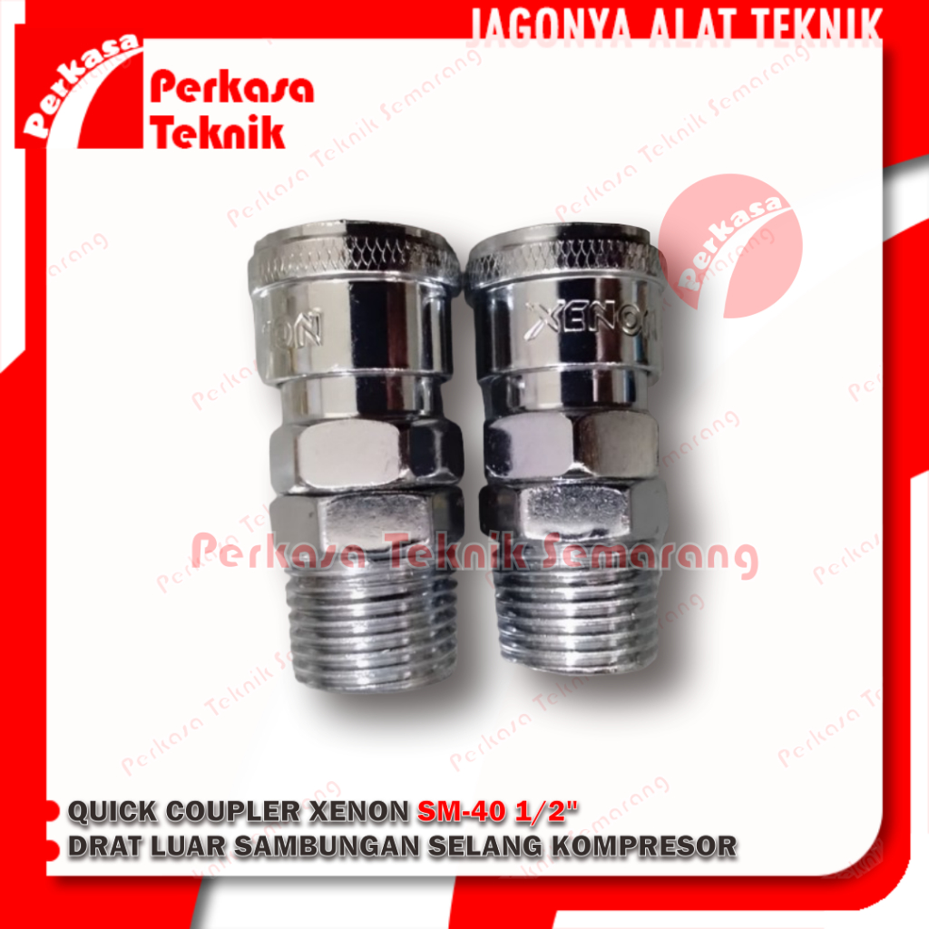 Jual Quick Coupler Compressor XENON SM-40 1/2" Drat Luar Sambungan ...