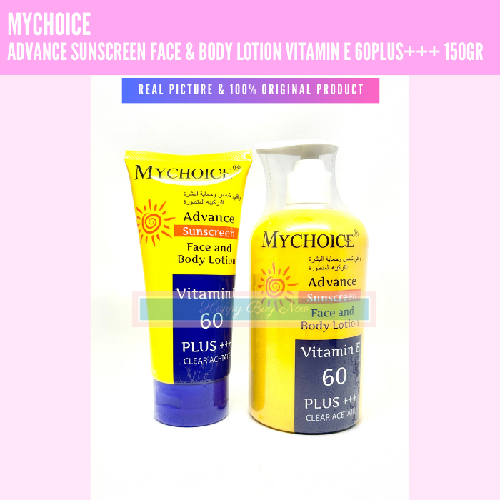 Jual MYCHOICE ADVANCE SUNSCREEN FACE & BODY LOTION VITAMIN E 60PLUS ...