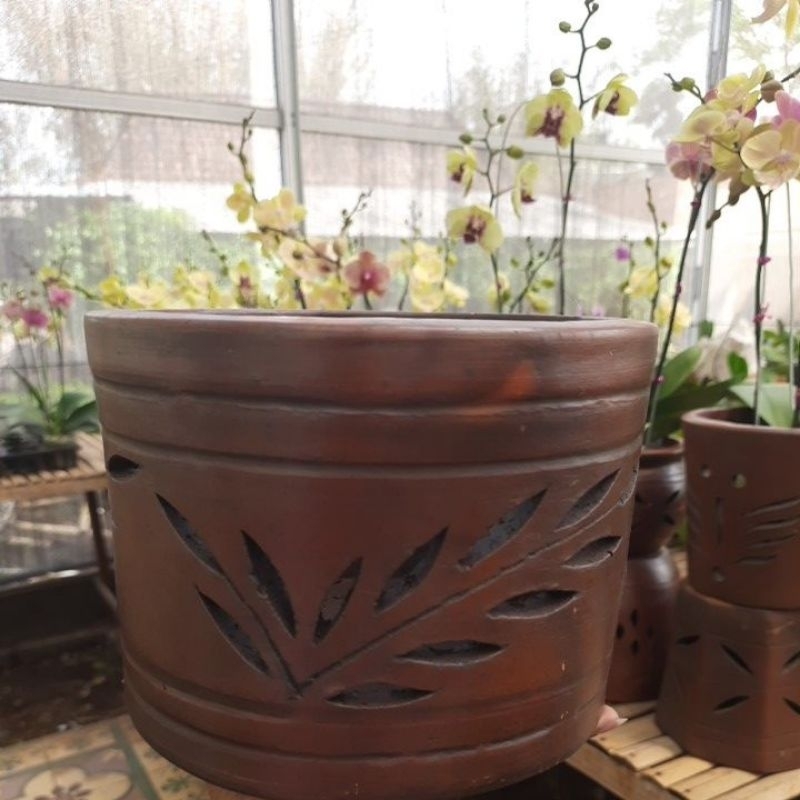 Jual Pot anggrek/pot gerabah/pot anggrek bulan diameter 20 cm (Min 4 ...