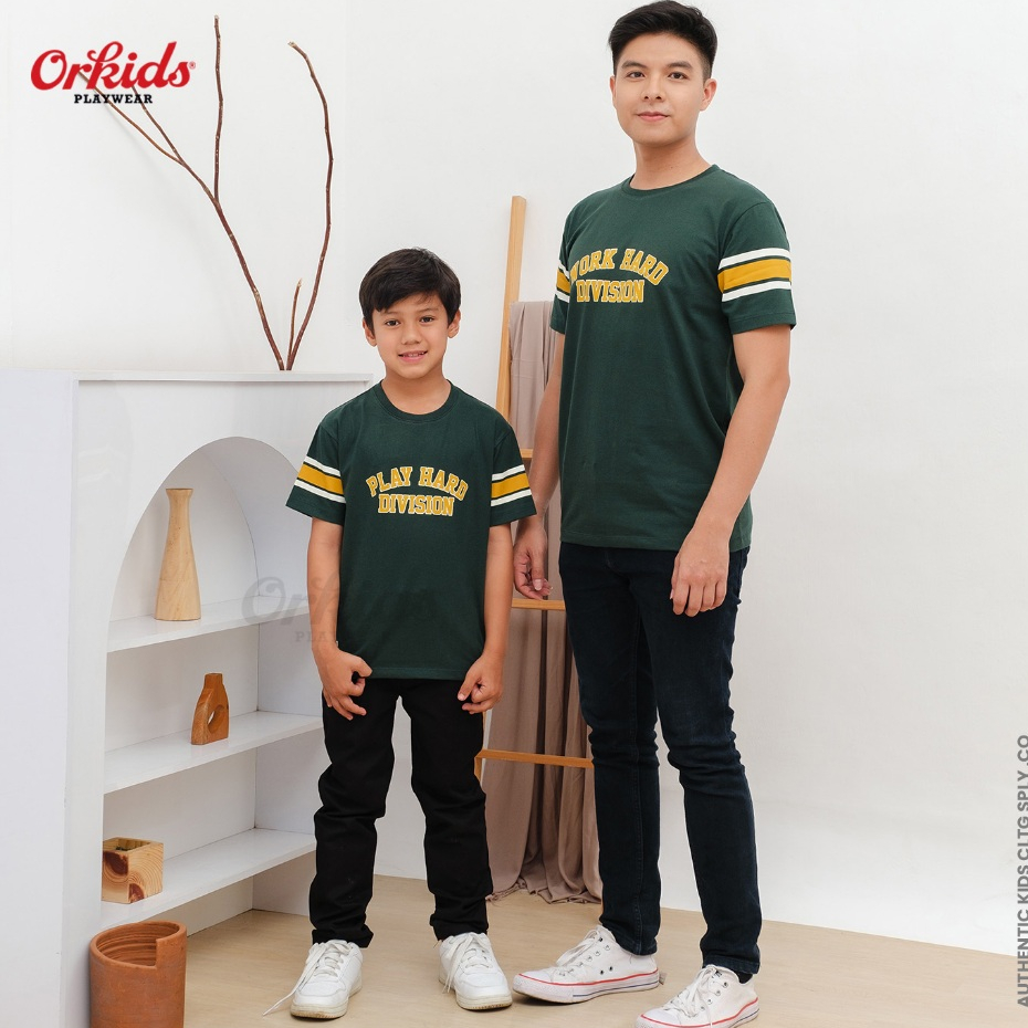 Jual ORKIDS Baju Kaos Couple Anak Ayah Pasangan Keluarga Divis Green | Shopee Indonesia