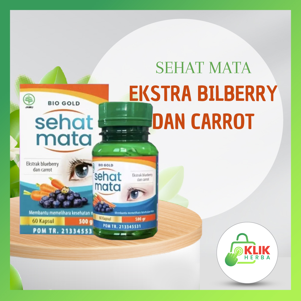 Jual Obat Mata Minus KAPSUL SEHAT MATA Bio Gold Ekstrak Bilberry Dan ...