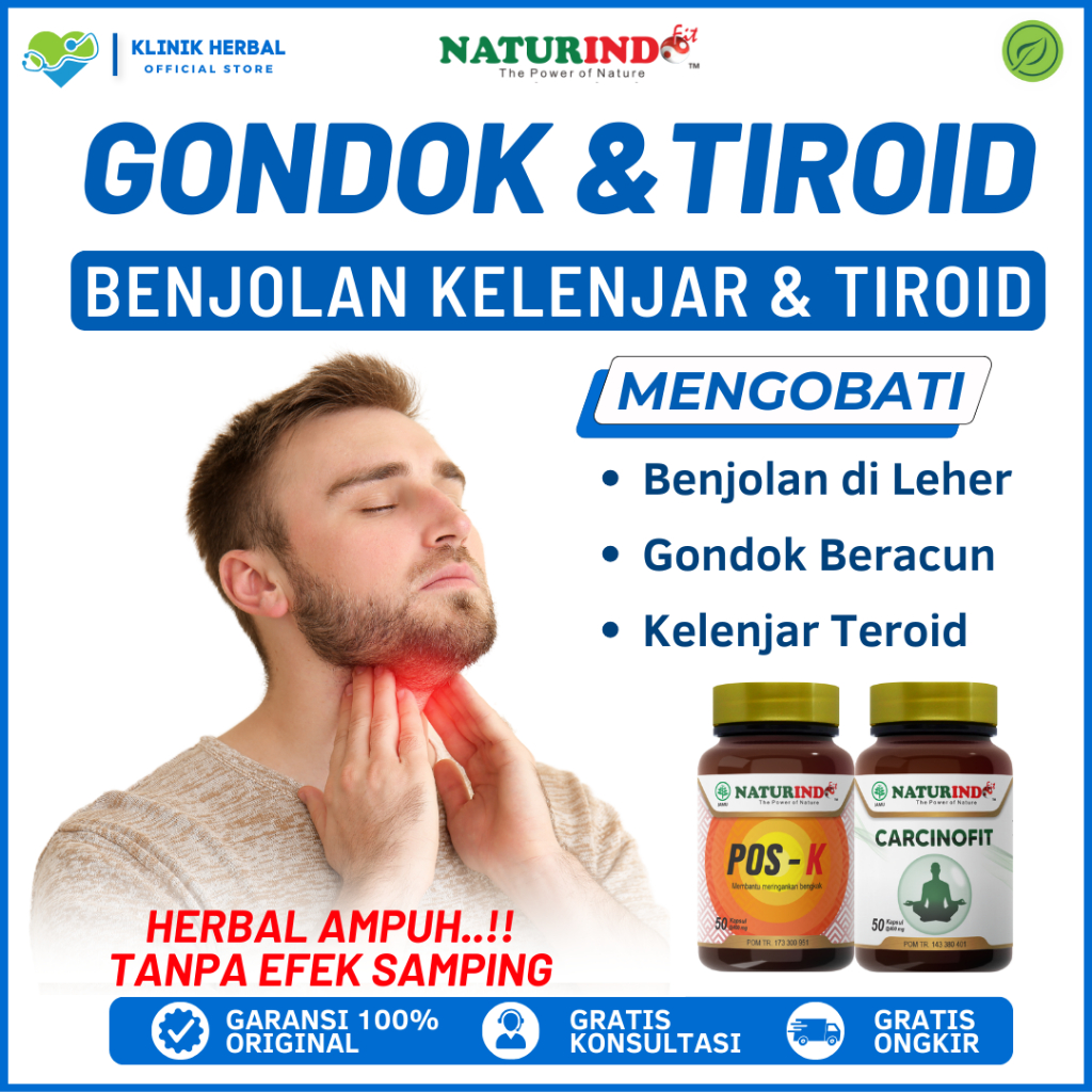 Jual Obat Gondok Tiroid Benjolan Kelenjar di Leher Hipertiroid Herbal ...