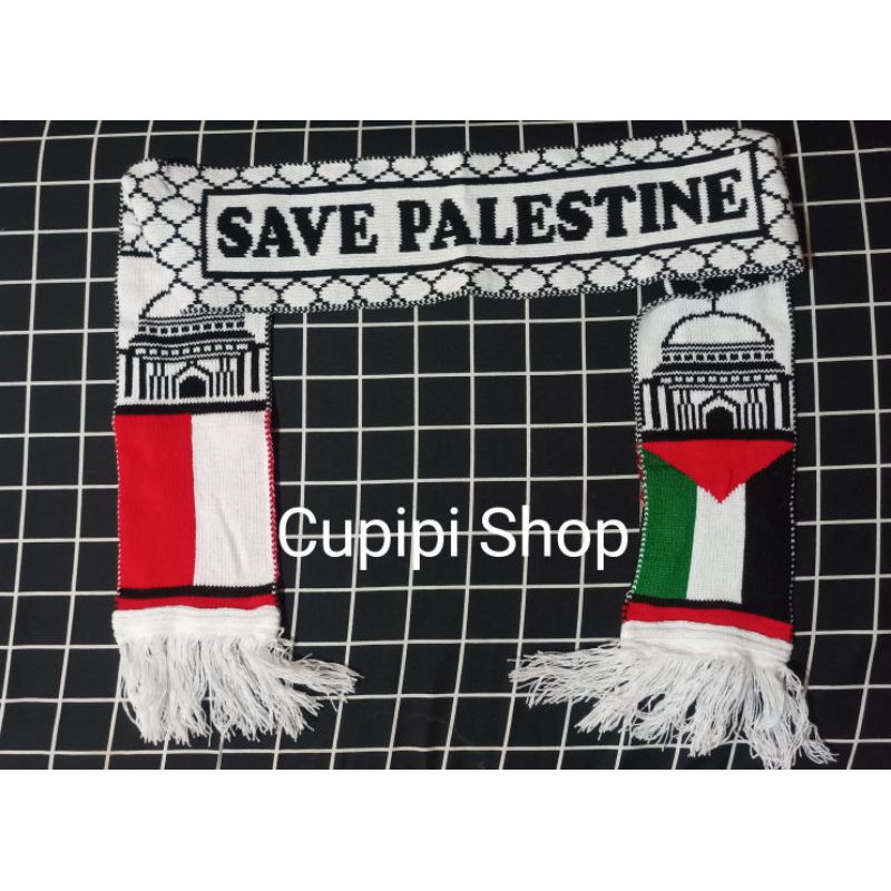 Jual Syal Rajut Palestine Komputer / Bendera Palestina / Syal Palestina ...