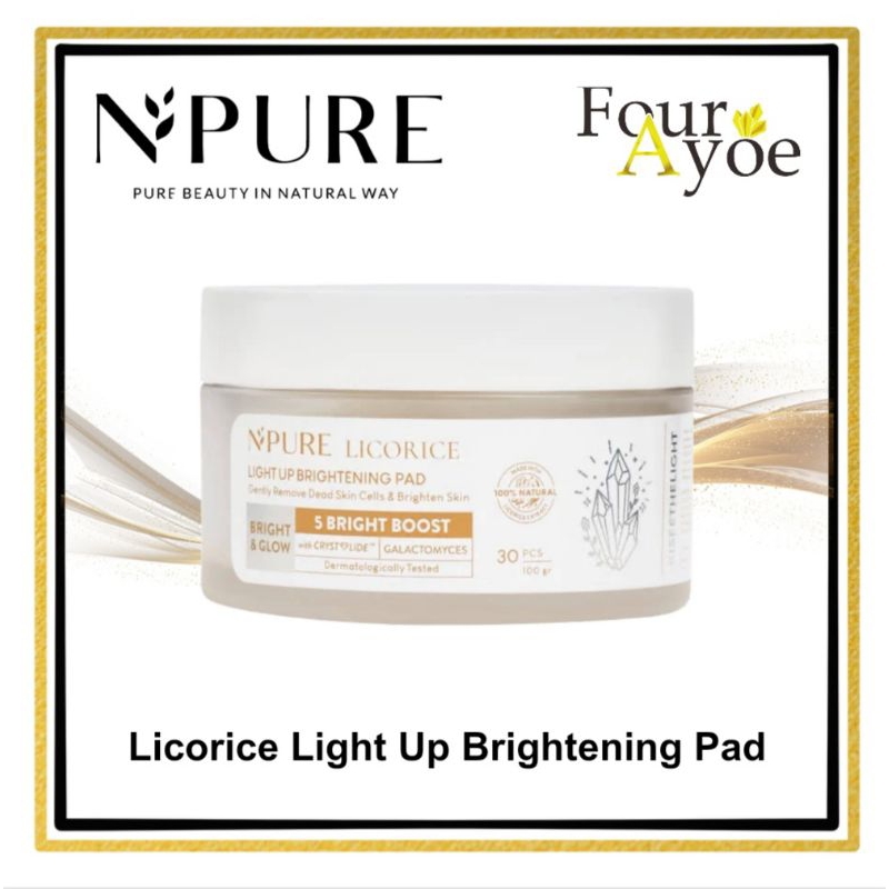 Jual [Npure] Licorice Light Up Brightening Pad | Shopee Indonesia
