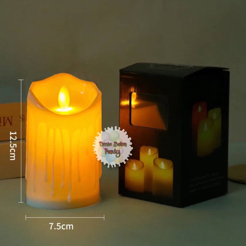 Jual DM7,5 1201B Lilin Led Elektrik MELT Goyang / Electric Candle A3 12 ...
