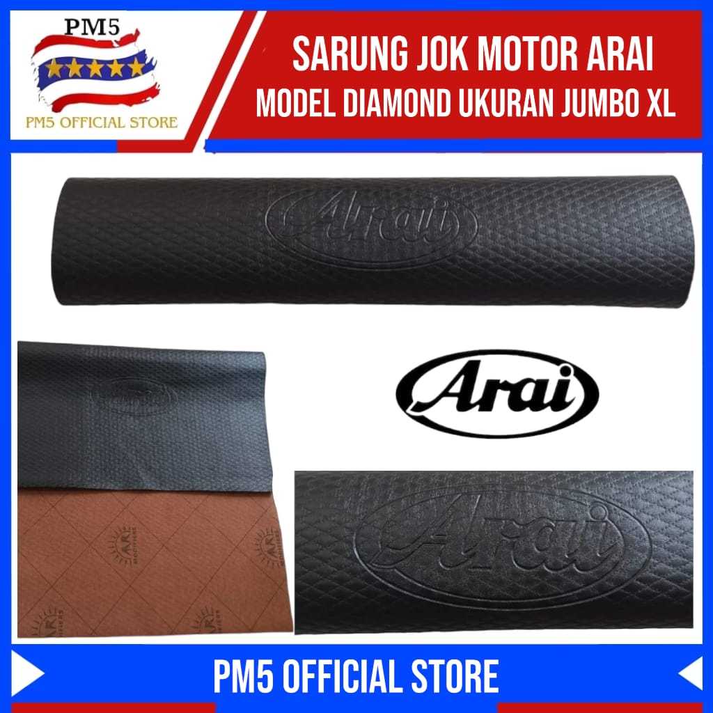 Jual PM5 SARUNG JOK MOTOR/KULIT JOK MOTOR ARAI MODEL DIAMOND UKURAN ...