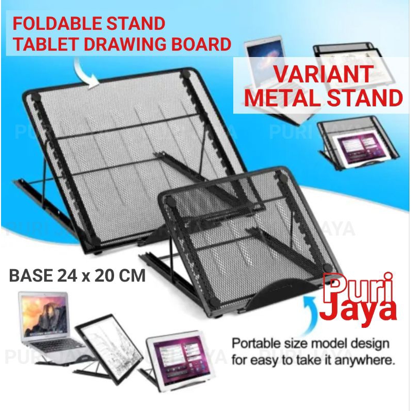 Jual Stand Tablet Bracket Adustable Holder Laptop Ipad Metal Plastic ...