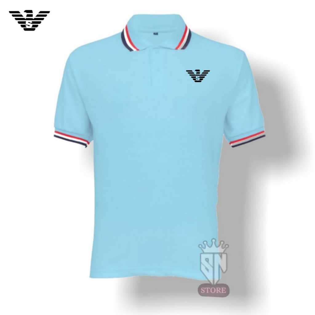 Jual SN STORE - part 2 WS Kaos Polo Shirt kaos kerah wangki atasan pria lengan pendek bahan ...