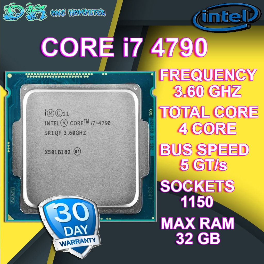 Jual Proc Intel Core i7 4790 3.6Ghz ( Socket 1150 Gen 4 ) | Shopee ...