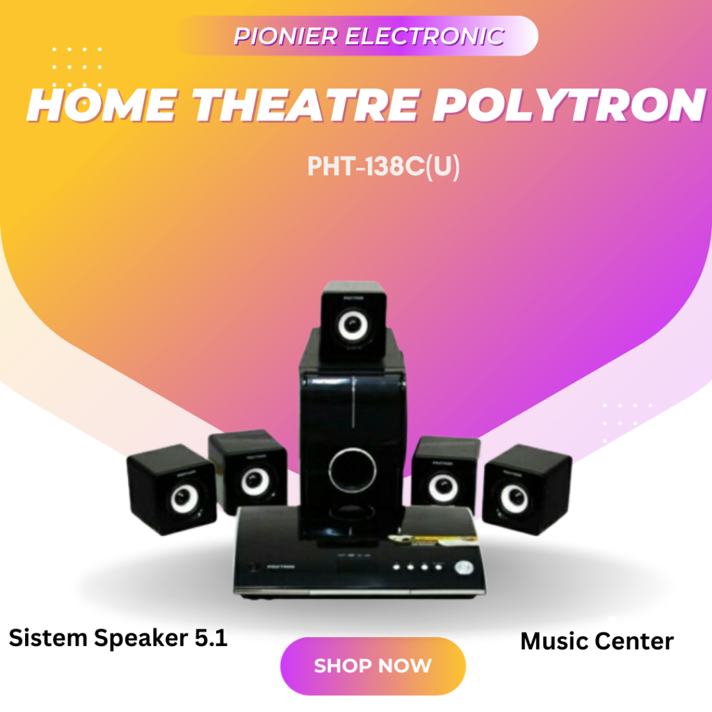 Jual {EKS - DISPLAY} HOME THEATER POLYTRON Type PHT-138C(U) | Shopee ...