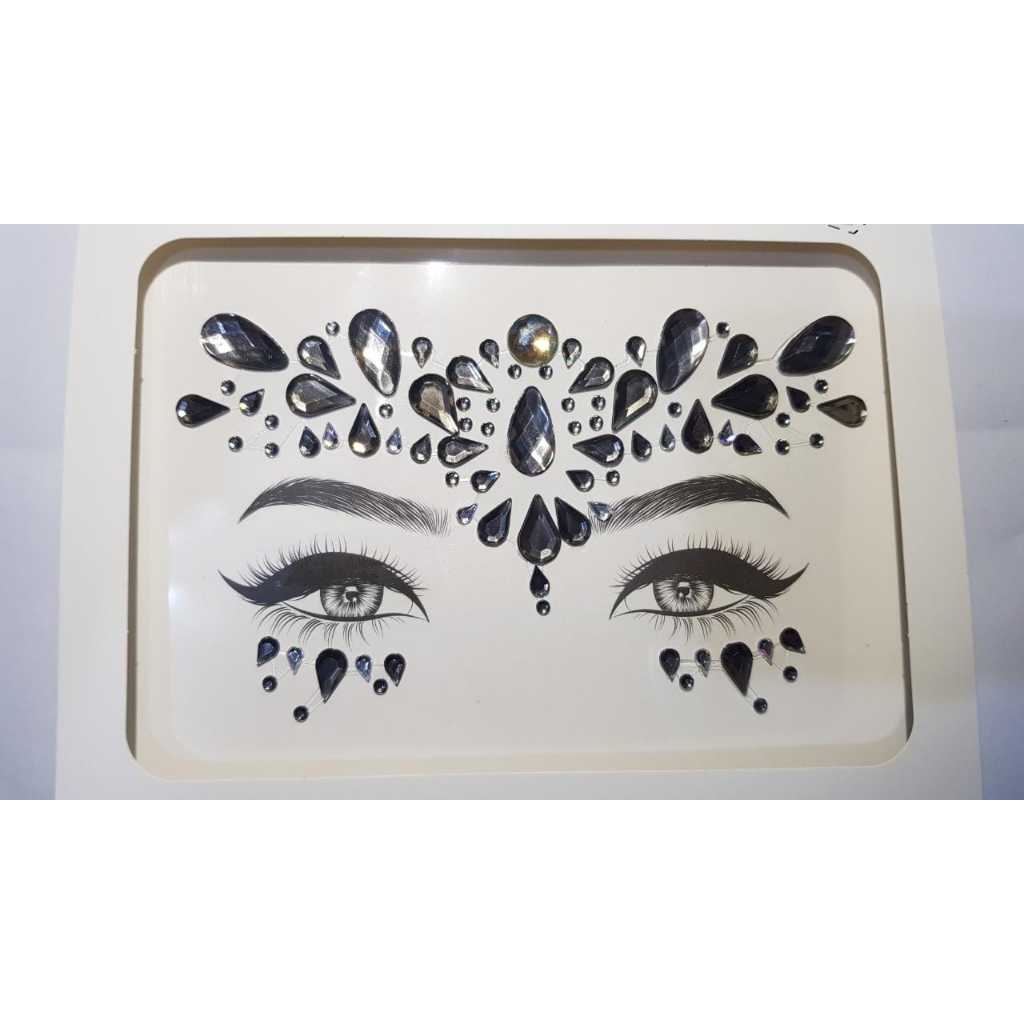 Jual STICKER 3D FACE ART PAINTING RHINESTONES 3D FACE STICKER / CRYSTAL ...