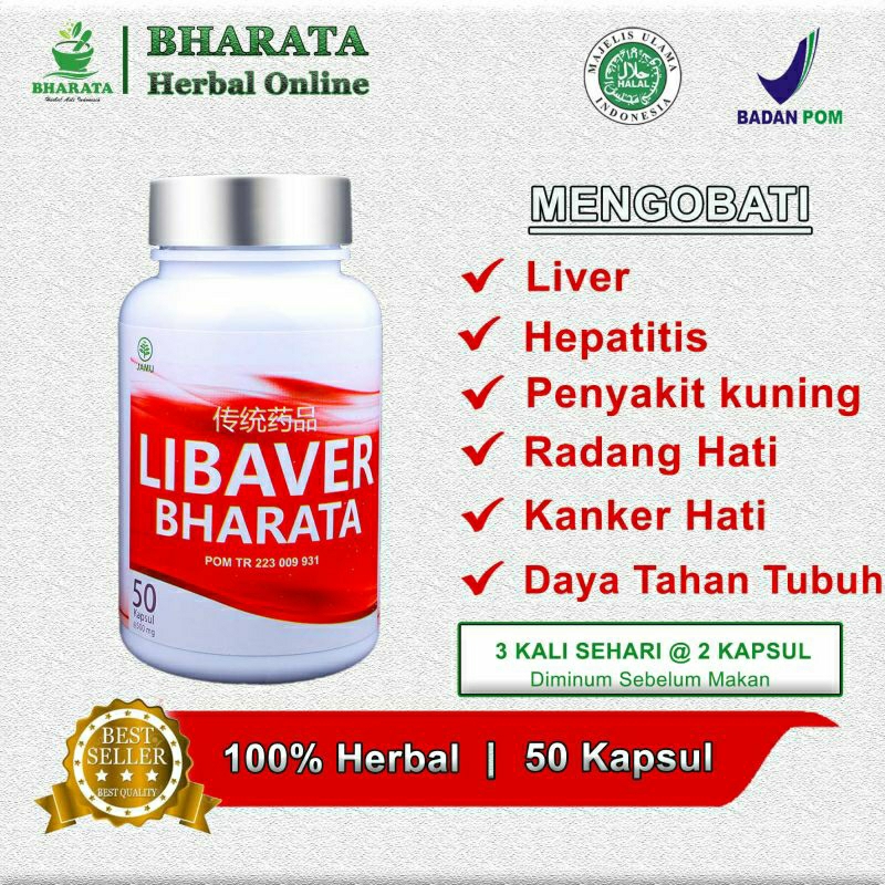 Jual Libaver Bharata Obat Liver & Hepatitis ABCDE Liver bengkak Sirosis ...