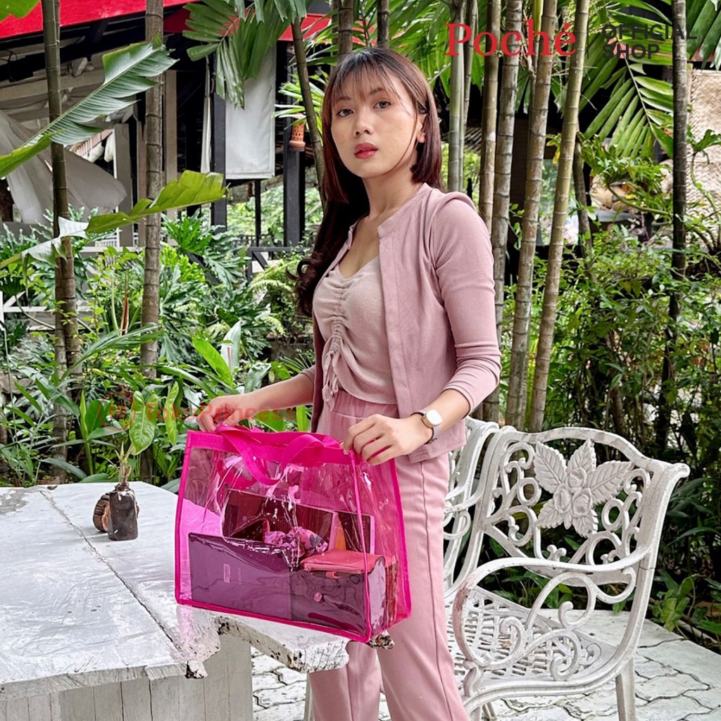 Jual Tas Transparan Mika PVC Tebal 0.4mm | Tote Bag Waterproof 40×31 cm ...