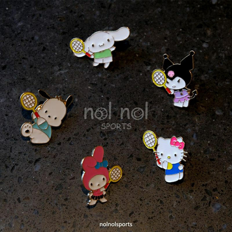 Jual NNS TENNIS PIN / badminton enamel pin brooch bola topi tenis ...