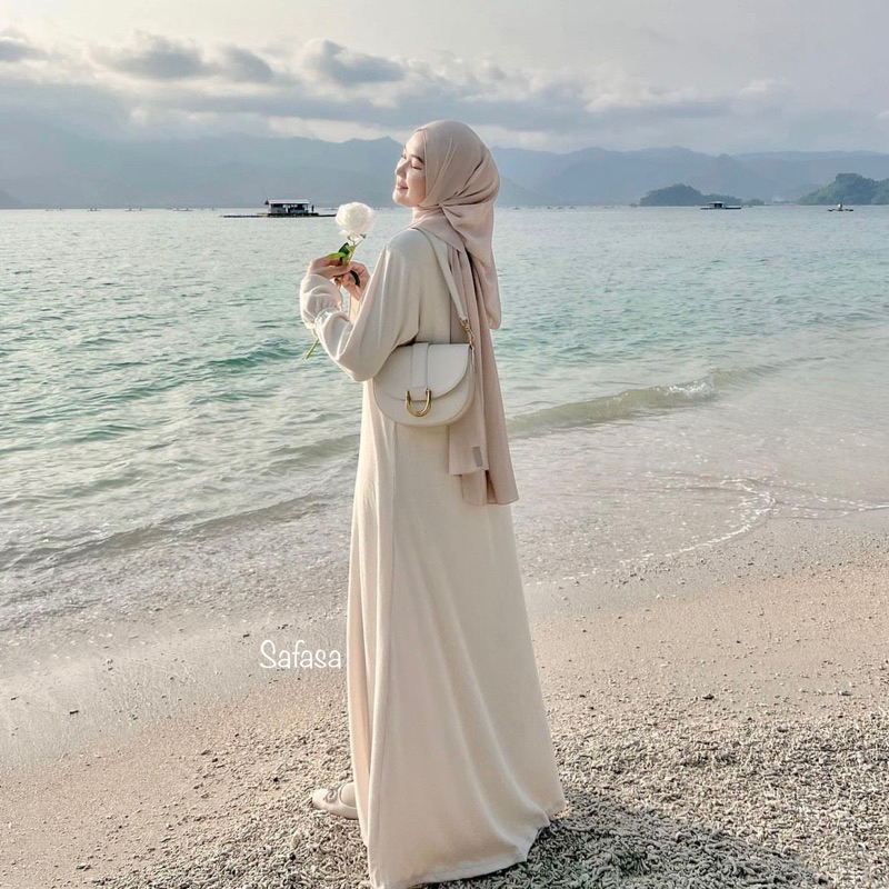 Jual Safasa - Shafiya Dress Knit premium| Gamis Knit Premium | Dress ...