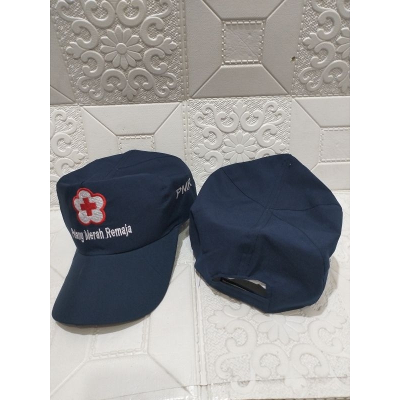 Jual topi PMR warna biru dongker | Shopee Indonesia