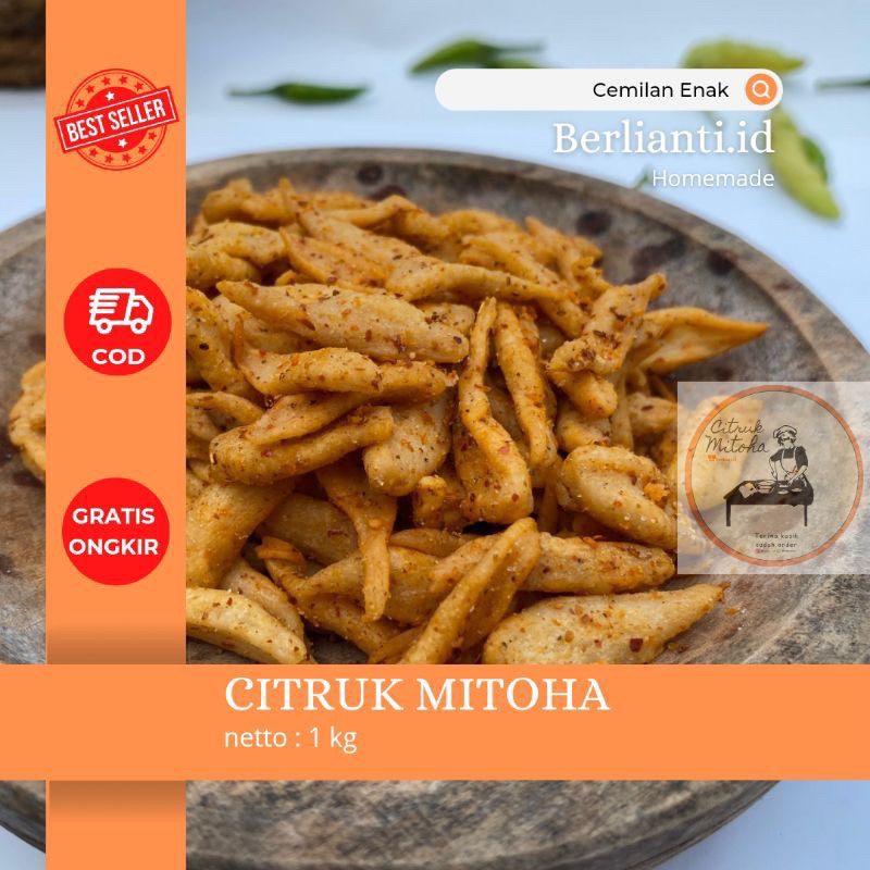 Jual Citruk MITOHA Cemilan Enak Rasa Pedas Kemasan 1kg | Shopee Indonesia