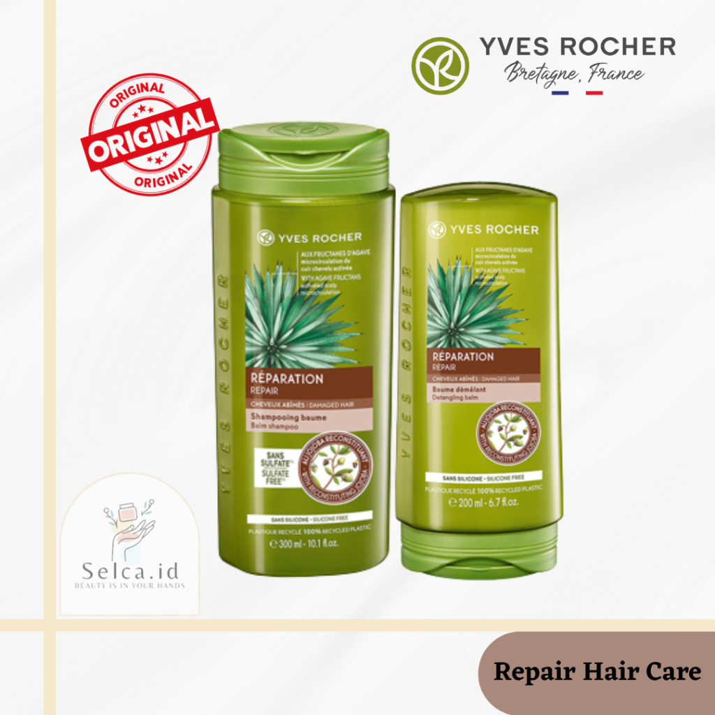 Jual Yves Rocher Repair Jojoba Shampoo/ Conditioner | Shopee Indonesia