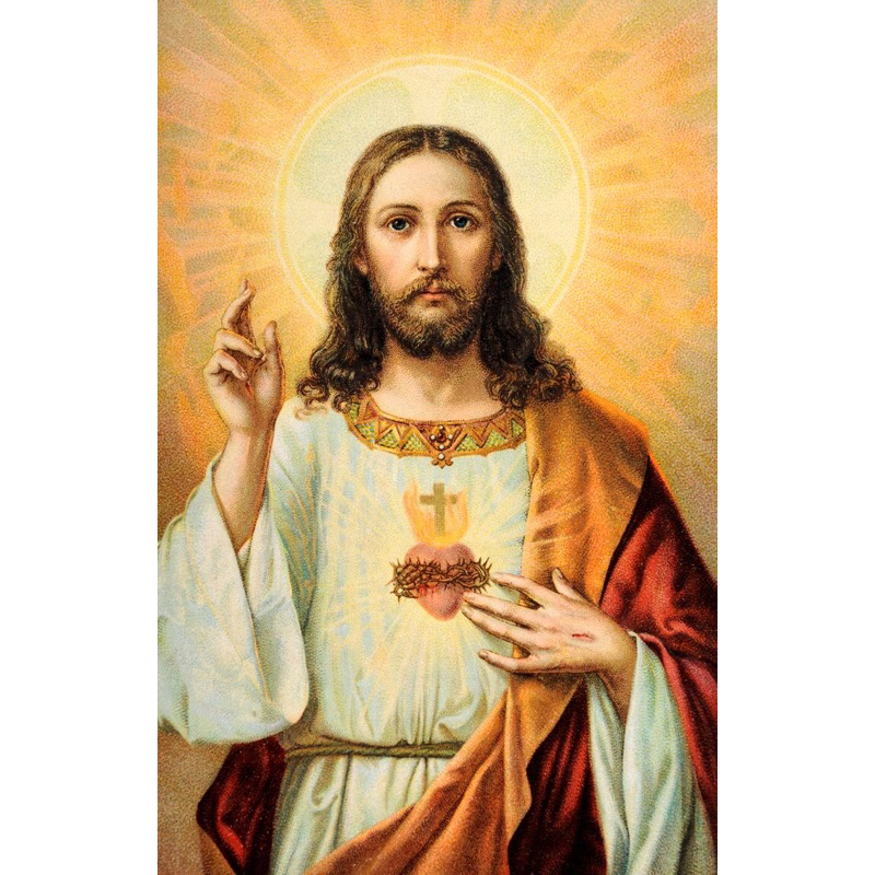 Jual lukisan cetak gambar Yesus kristus plus variasi bingkai | Shopee ...