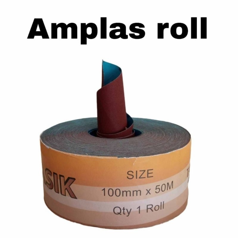 Jual Amplas Roll Kain Taiyo Klasik Asli HARGA PER 1 METER / Amplas 60 ...