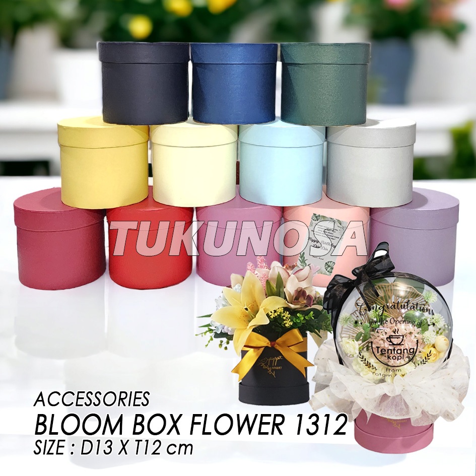 Jual BLOOM BOX FLOWER ROUND 1312 - kotak bunga bulat D13 t12 cm box bunga kotak acrylic ball BOX ...