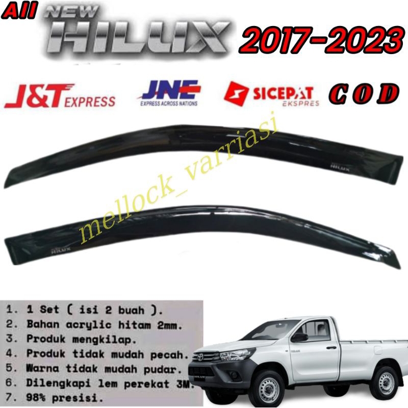 Jual TALANG AIR PINTU MOBIL TOYOTA ALL NEW HILUX SINGLE CABIN TAHUN 2017-2023 | Shopee Indonesia