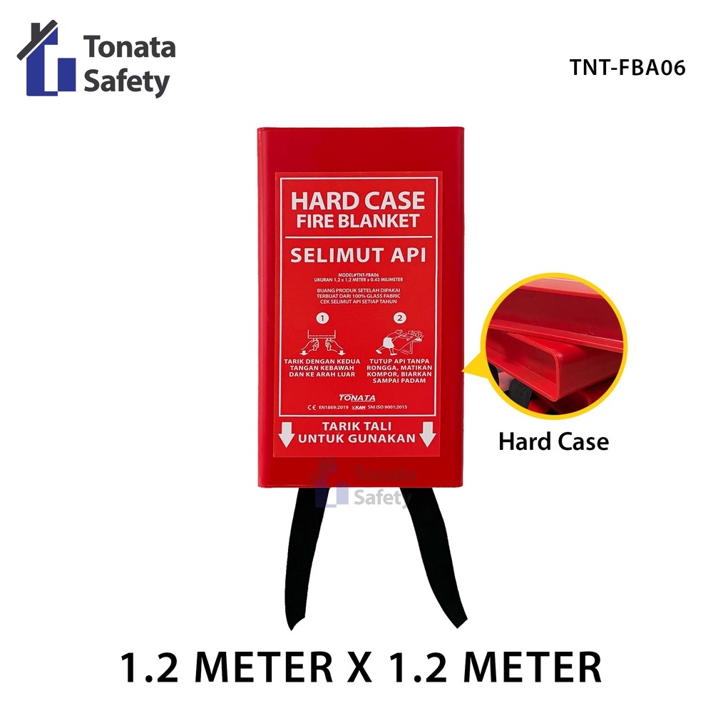 Jual 12.12 MALL Fire Blanket / Selimut Api Tonata 1,2 x 1,2 m / Hard ...