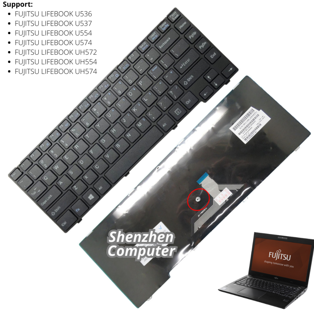Jual KEYBOARD LAPTOP FUJITSU LIFEBOOK U536 U537 U554 U574 UH572 UH554 ...