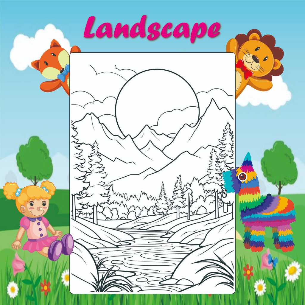 Jual KERTAS MEWARNAI / COLORING / KERTAS GAMBAR / LANDSCAPE / KERTAS ...