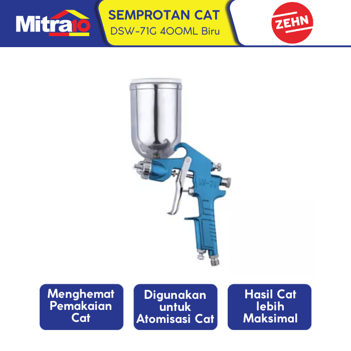 Jual Zehn Semprotan Cat Tabung Atas DSW-71G 400 Ml Biru | Shopee Indonesia