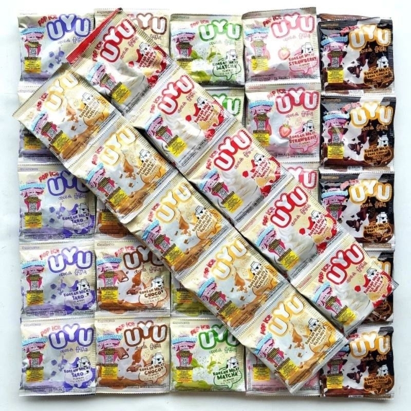 Jual Pop Ice Uyu Variant Rasa 1 Renceng isi 10 | Shopee Indonesia