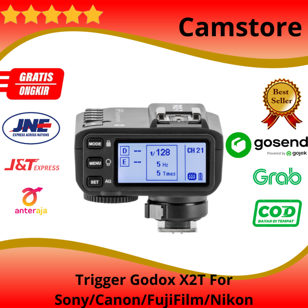 Jual Trigger Godox X2T For Canon Nikon Sony Fujifilm Wireless Trigger ...