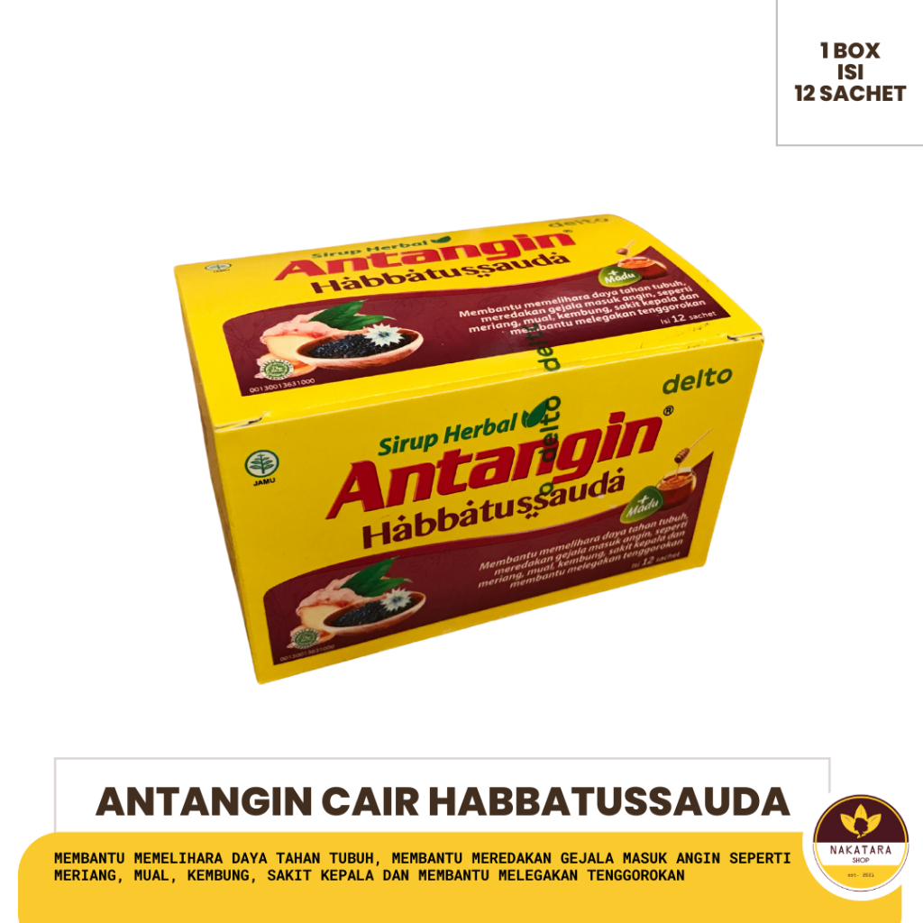 Jual ANTANGIN CAIR HABBATUSSAUDA BOX ISI 12 SACHET | Shopee Indonesia