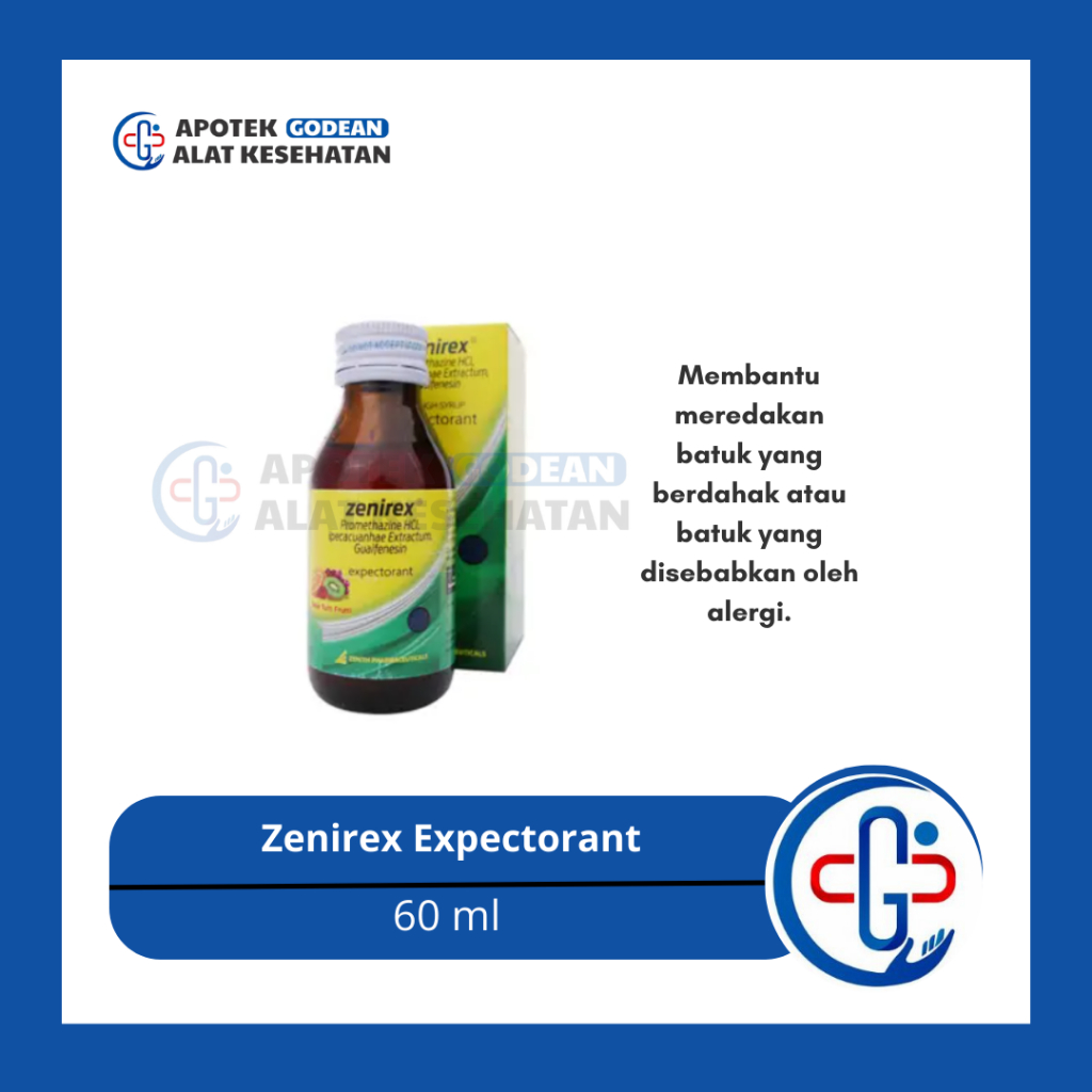 Jual ZENIREX EXPECTORANT SIRUP 60 ML OBAT BATUK DAN BATUK BERDAHAK OLEH ...