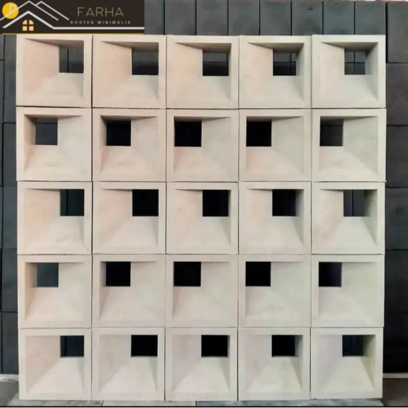 Jual roster beton minimalis/loster putih lb 1/roster lubang angin ...