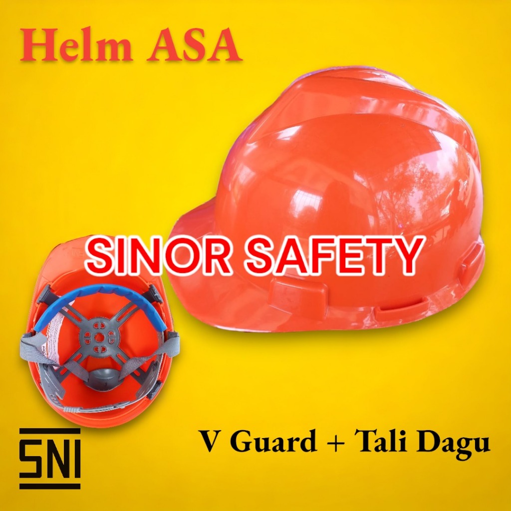 Jual Helm Safety Proyek V Guard ASA Lengkap dengan Tali Dagu Kualitas ...