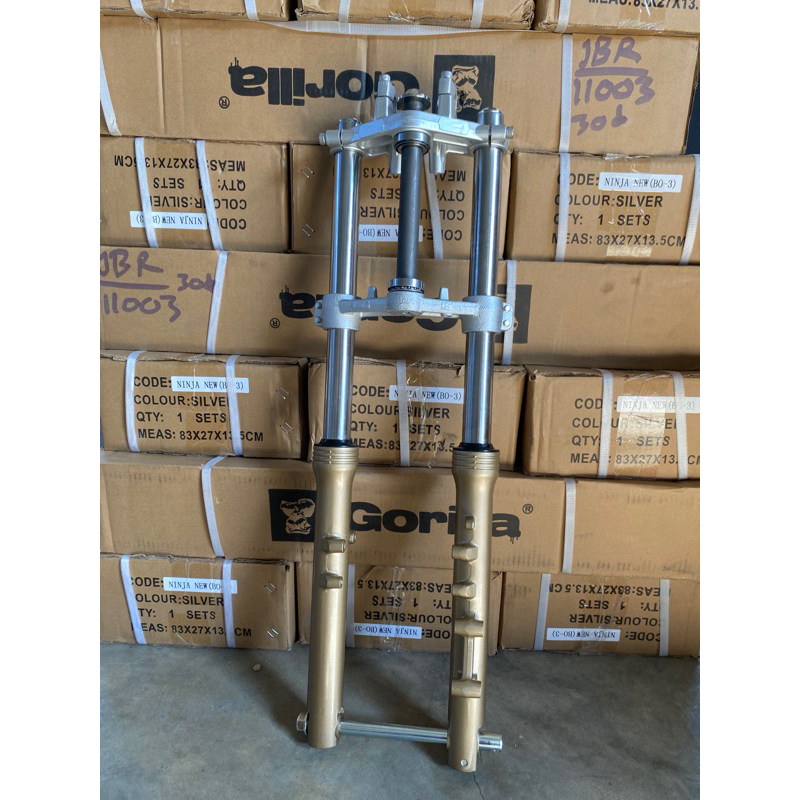 Jual shock sok skok depan ninja R/ninja RR as gold/as krom standart ...