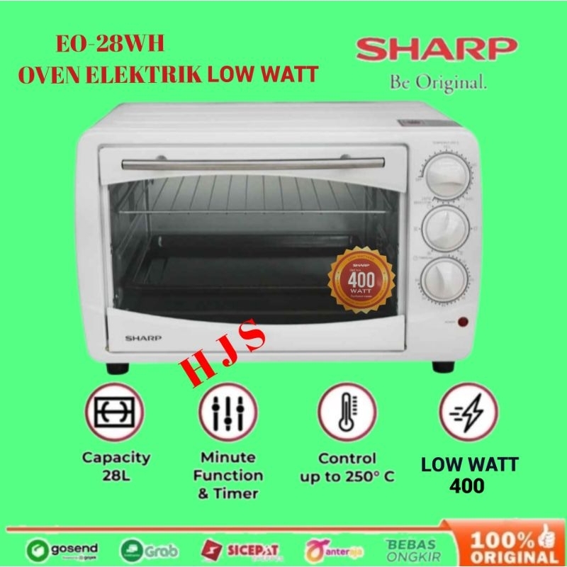 Jual OVEN LISTRIK SHARP EO-28/ EO-28WH - 28LITER PUTIH | Shopee Indonesia