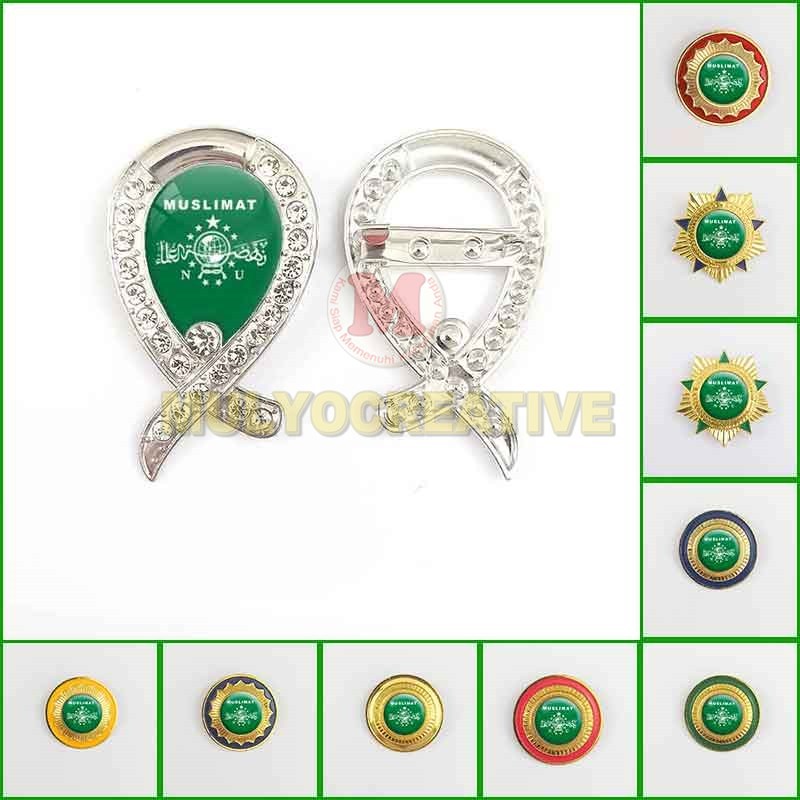 Jual Pin Muslimat NU Pin Bros Logo Muslimat NU Model Premium | Shopee ...