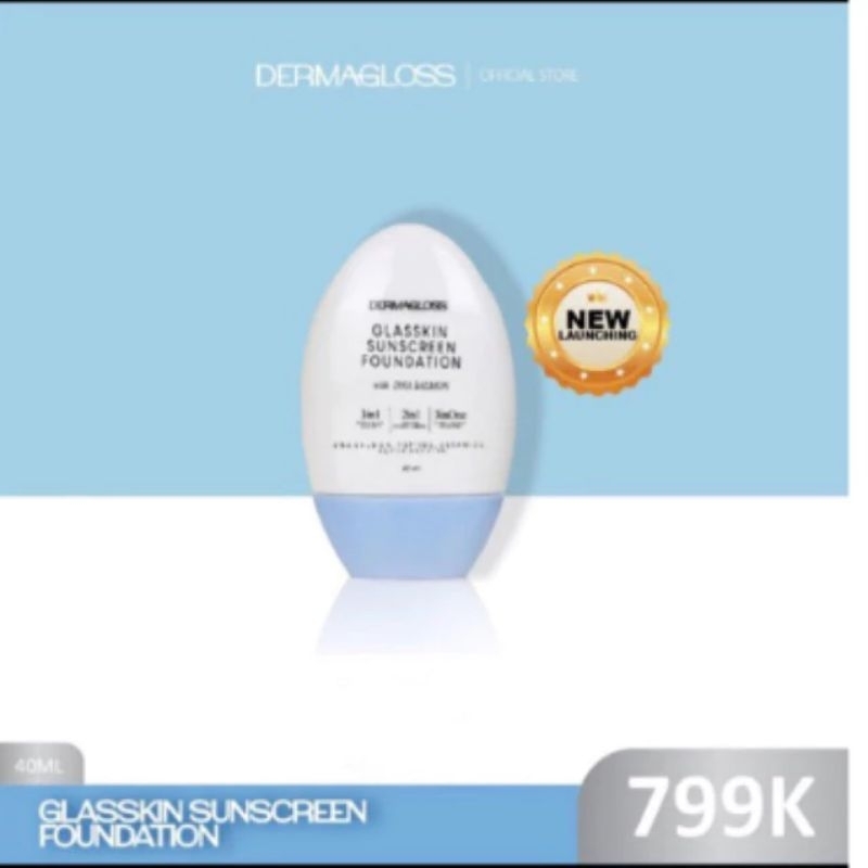 Jual sunscreen plus Fondation dermaglos by dr reza | Shopee Indonesia