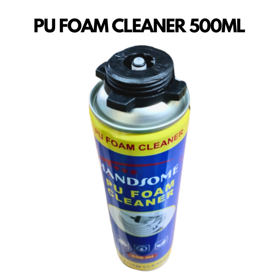 Jual CLEANER HANDSOME PU FOAM 500ML Pembersih Gun Sisa Bekas Lem Foam ...