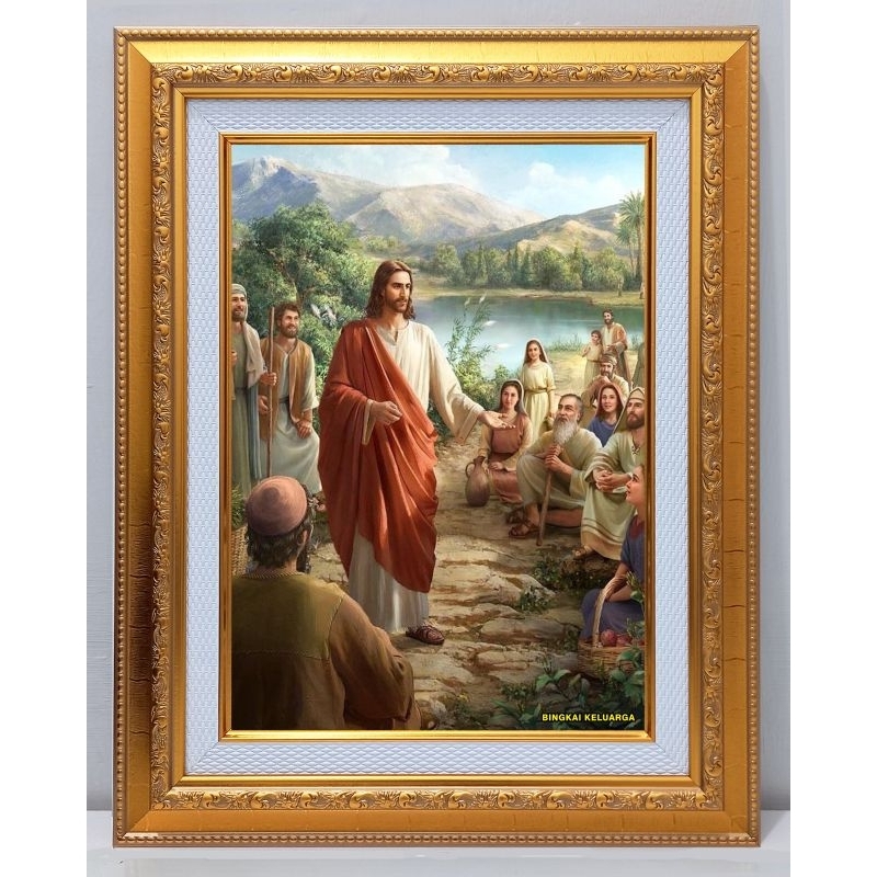 Jual Bingkai + Foto semi canvas.Bingkai tanpa kaca.Ukuran : 16" x 24 ...